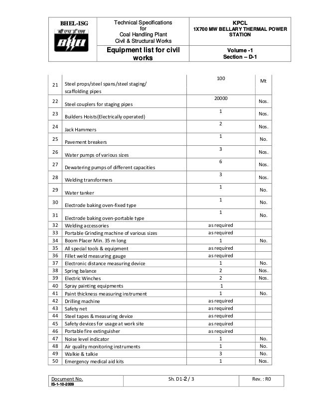 Technical Specifications