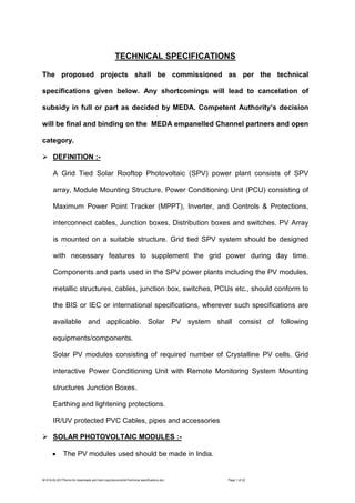 TECHNICAL SPECIFICATIONS SPy fhytfhjt vdfg | PDF