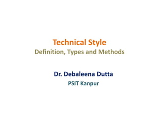 Technical style | PDF