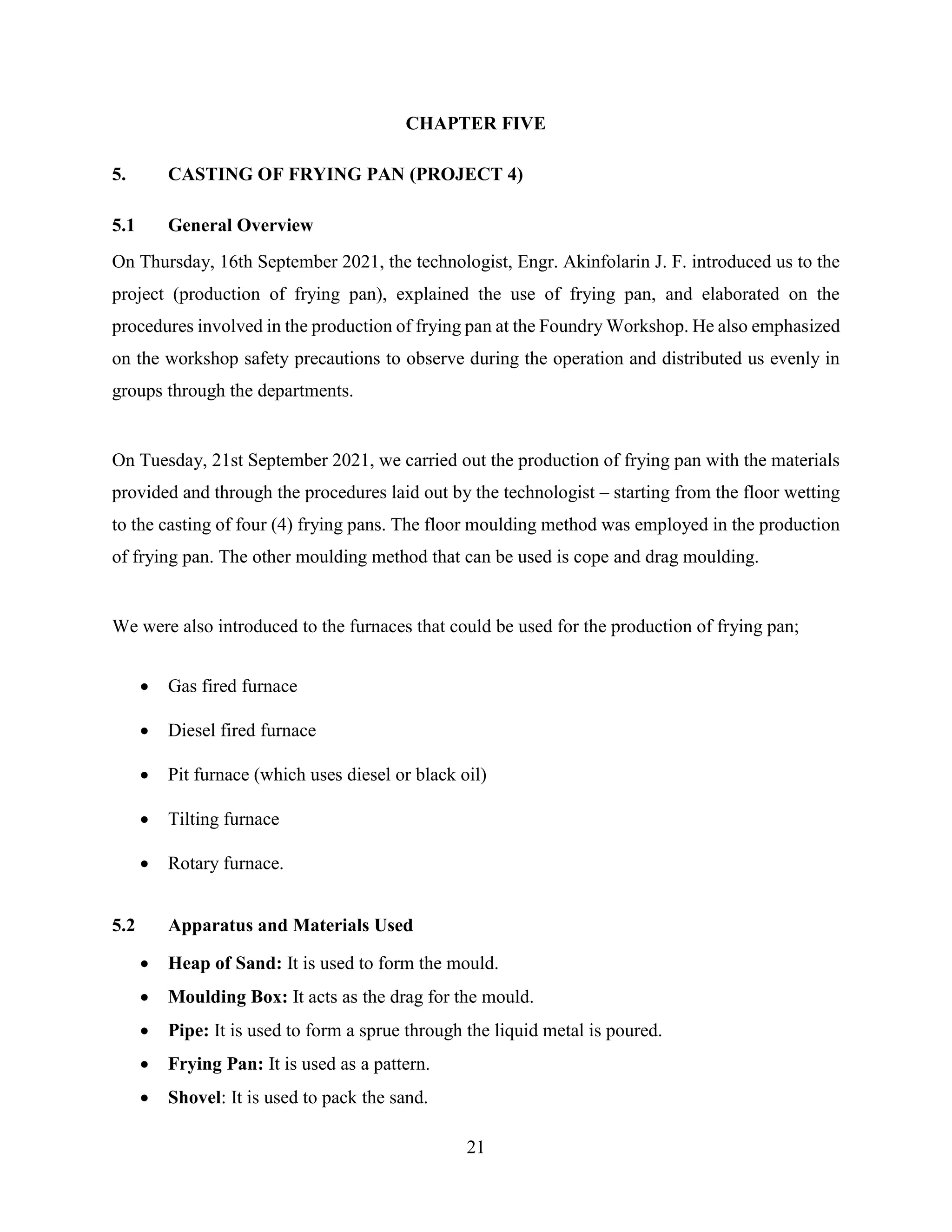 Student Work Experience Programme (SWEP 1) Technical Report by Michael ...