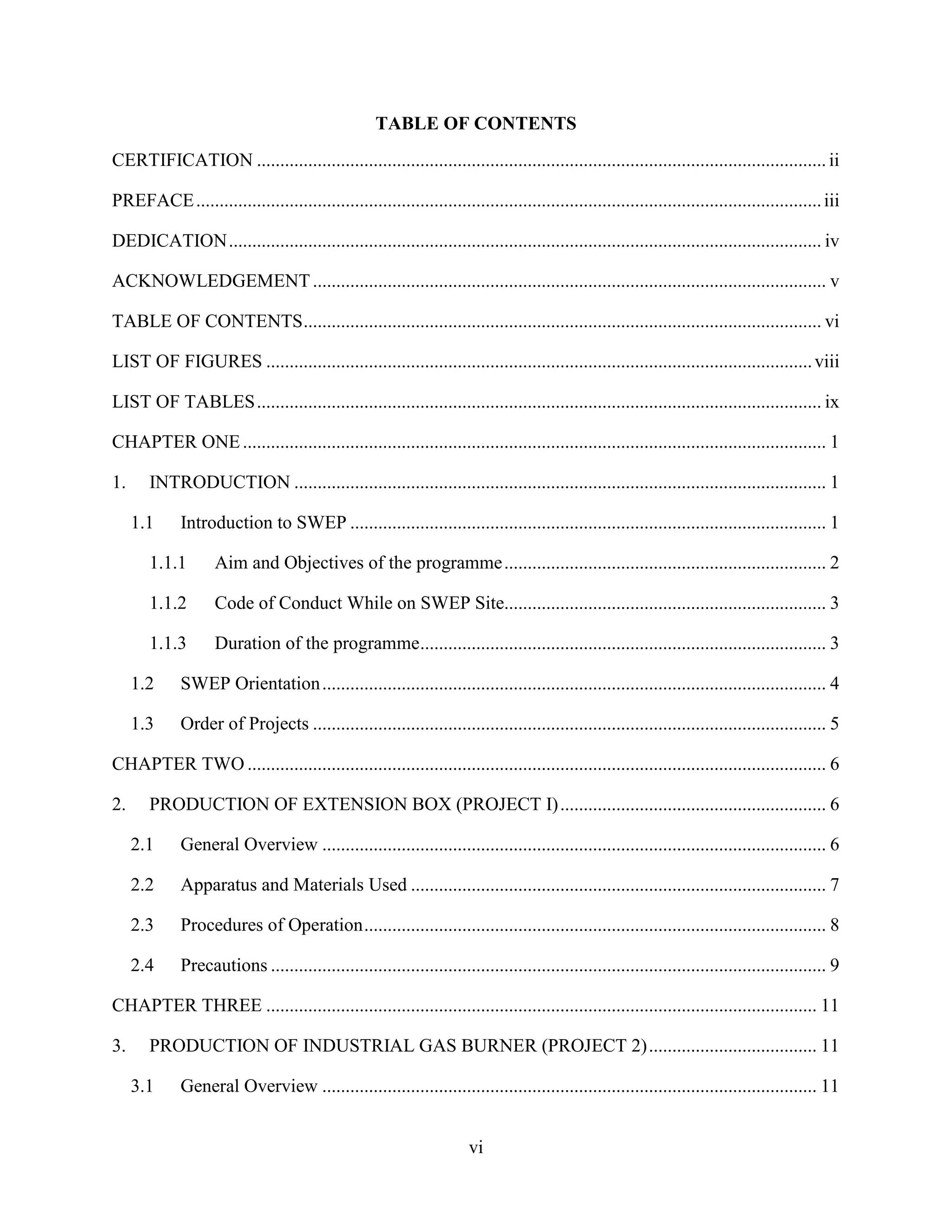 Student Work Experience Programme (SWEP 1) Technical Report by Michael ...