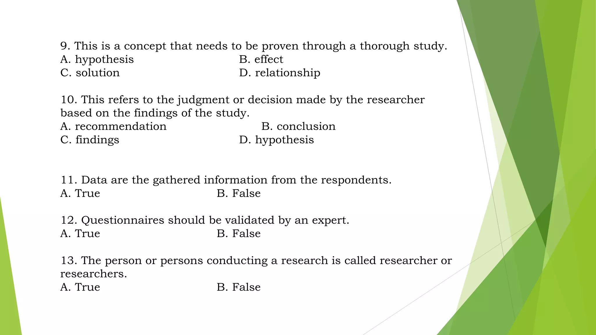 Technical terms used in research | PPTX