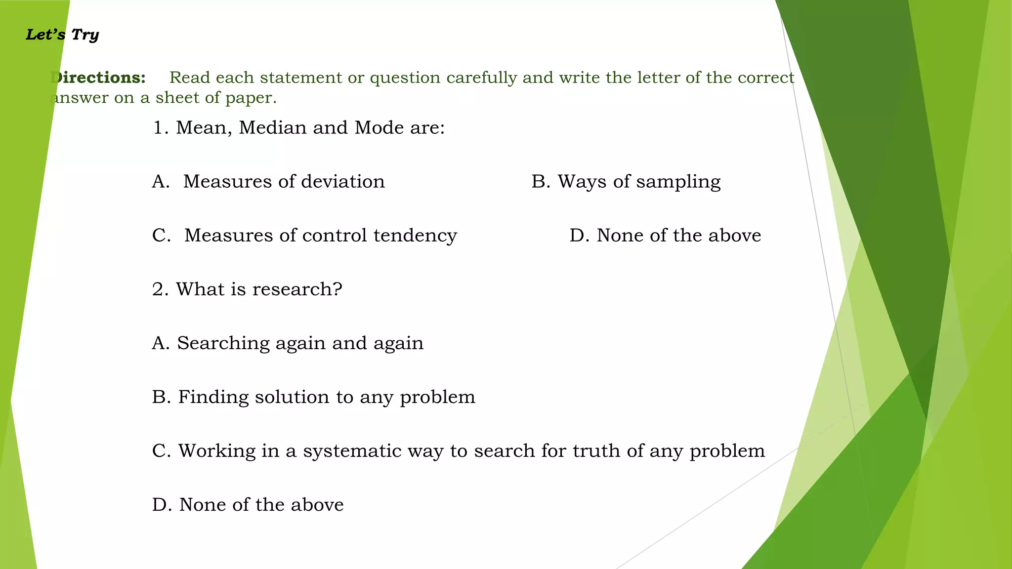 Technical terms used in research | PPTX