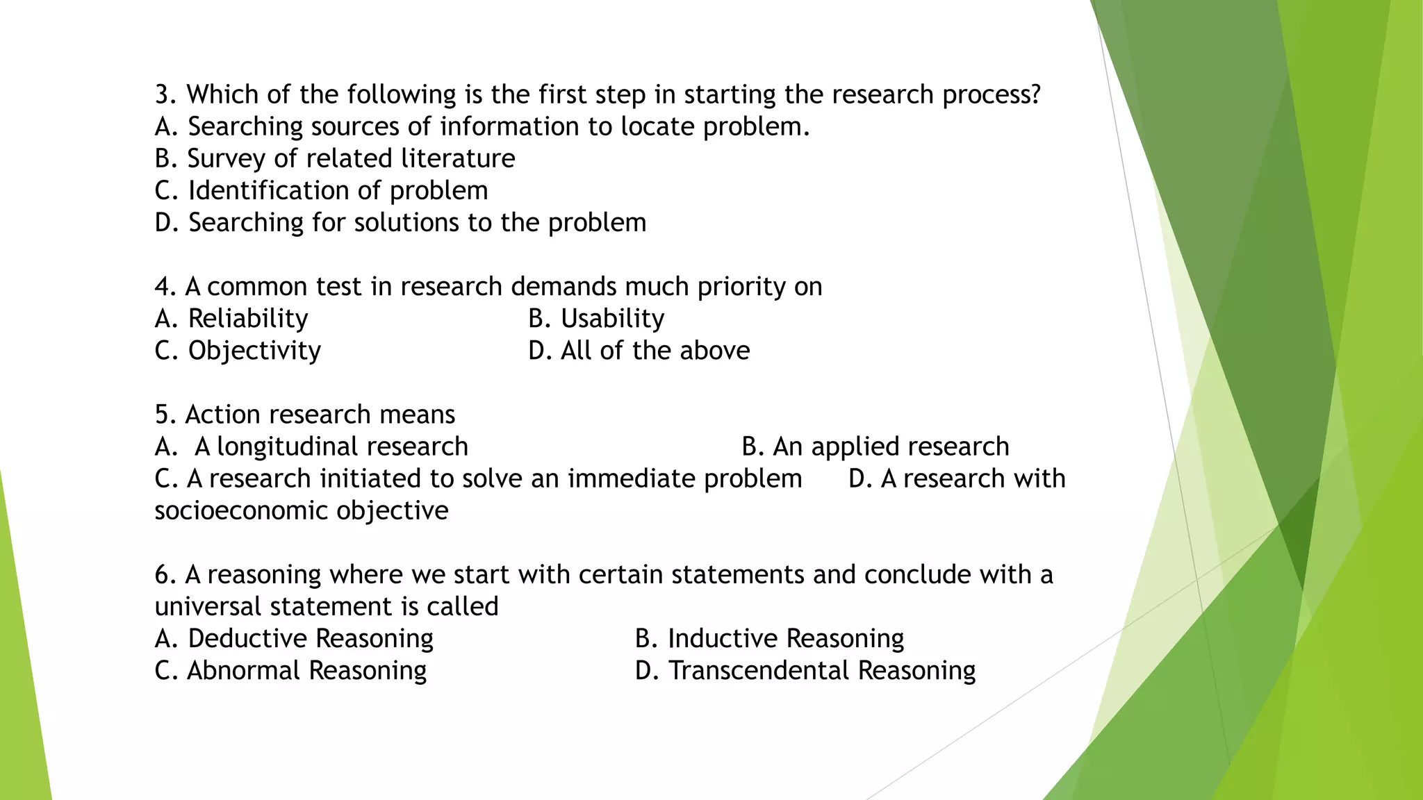 Technical terms used in research | PPTX