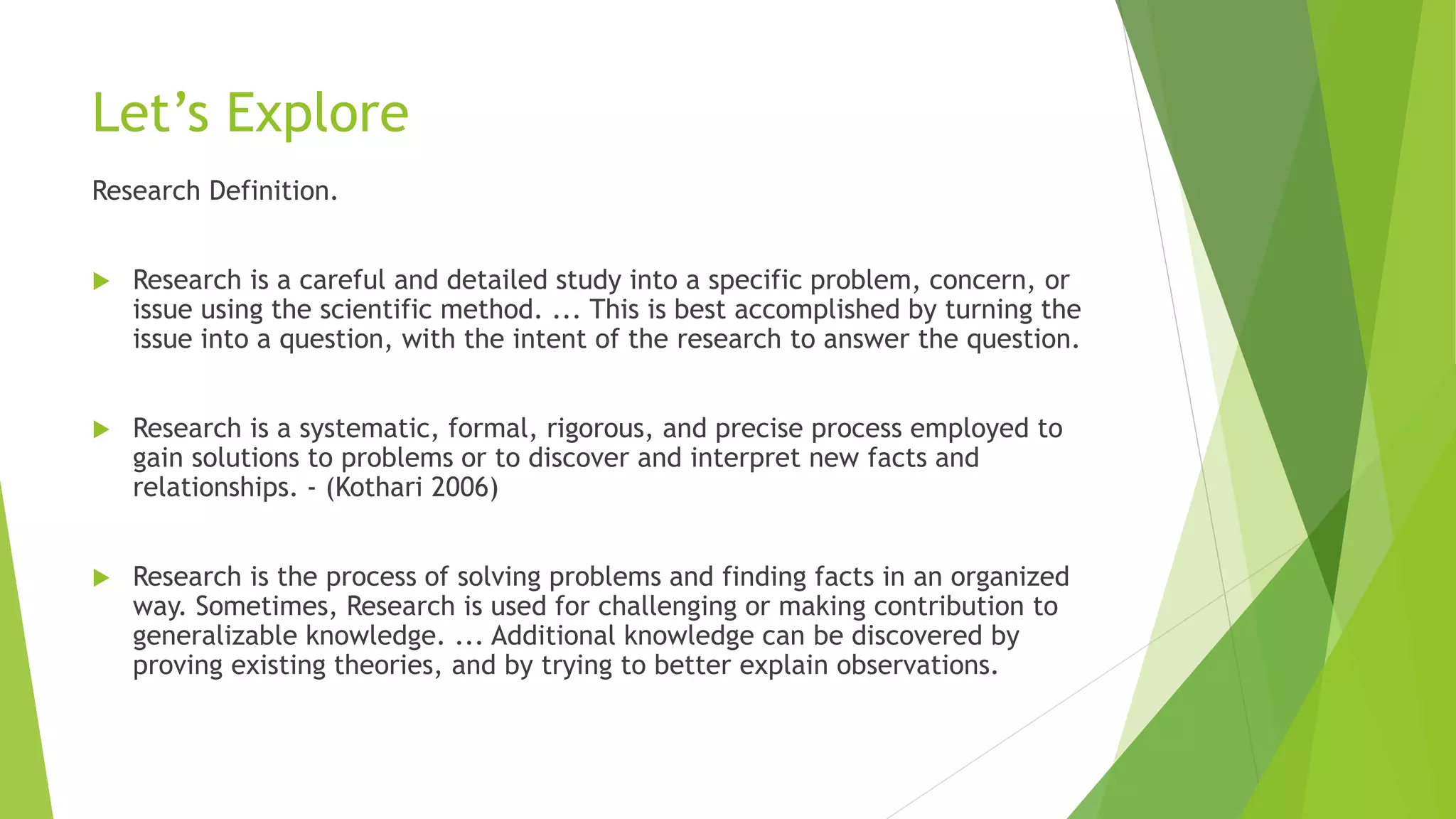 Technical terms used in research | PPTX