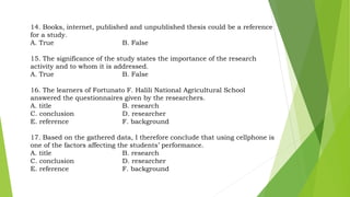 Technical terms used in research | PPTX