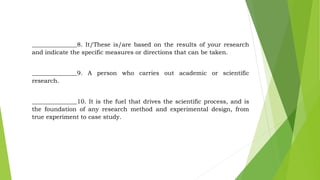 Technical terms used in research | PPTX
