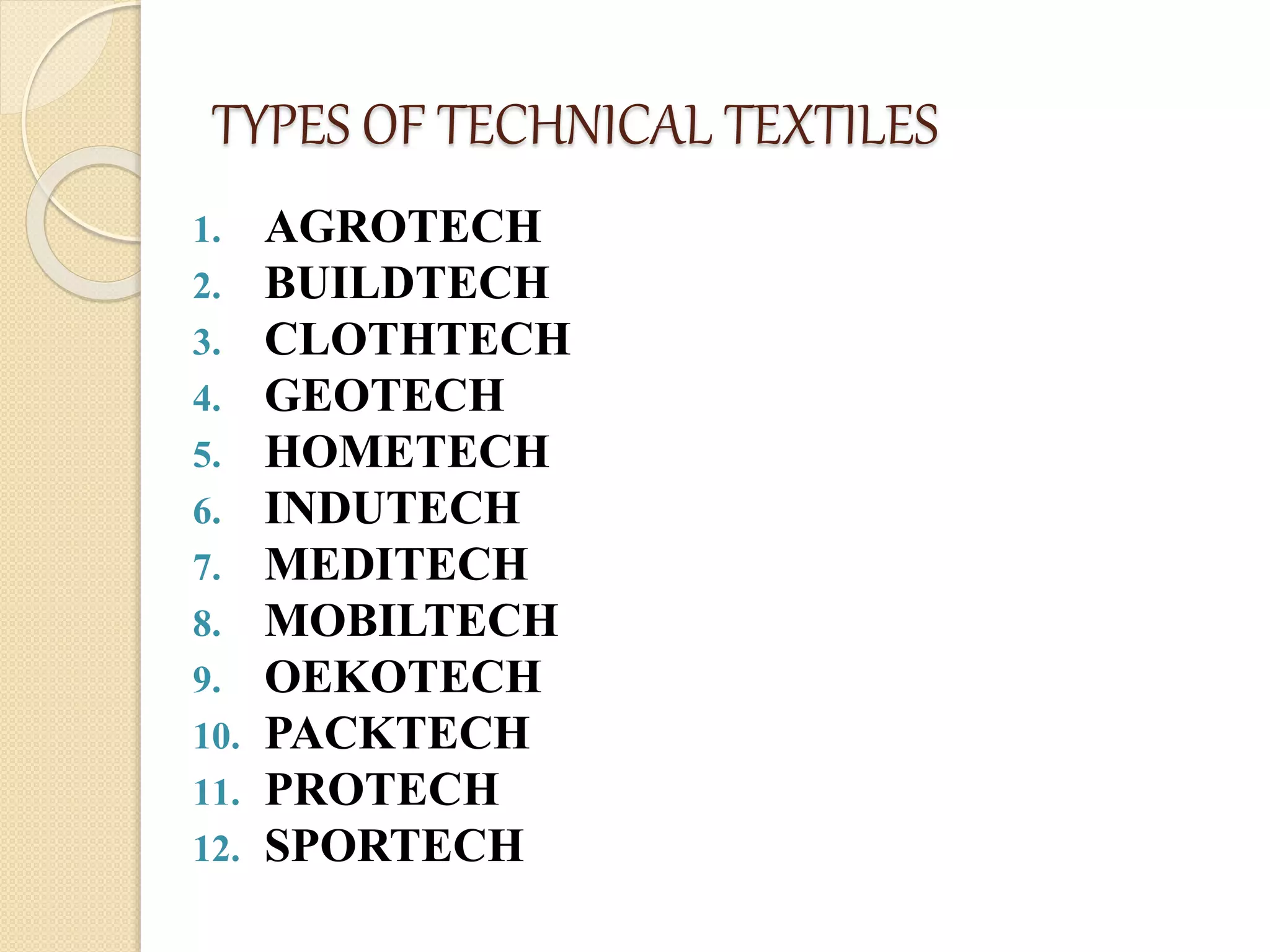Technical textiles | PPTX