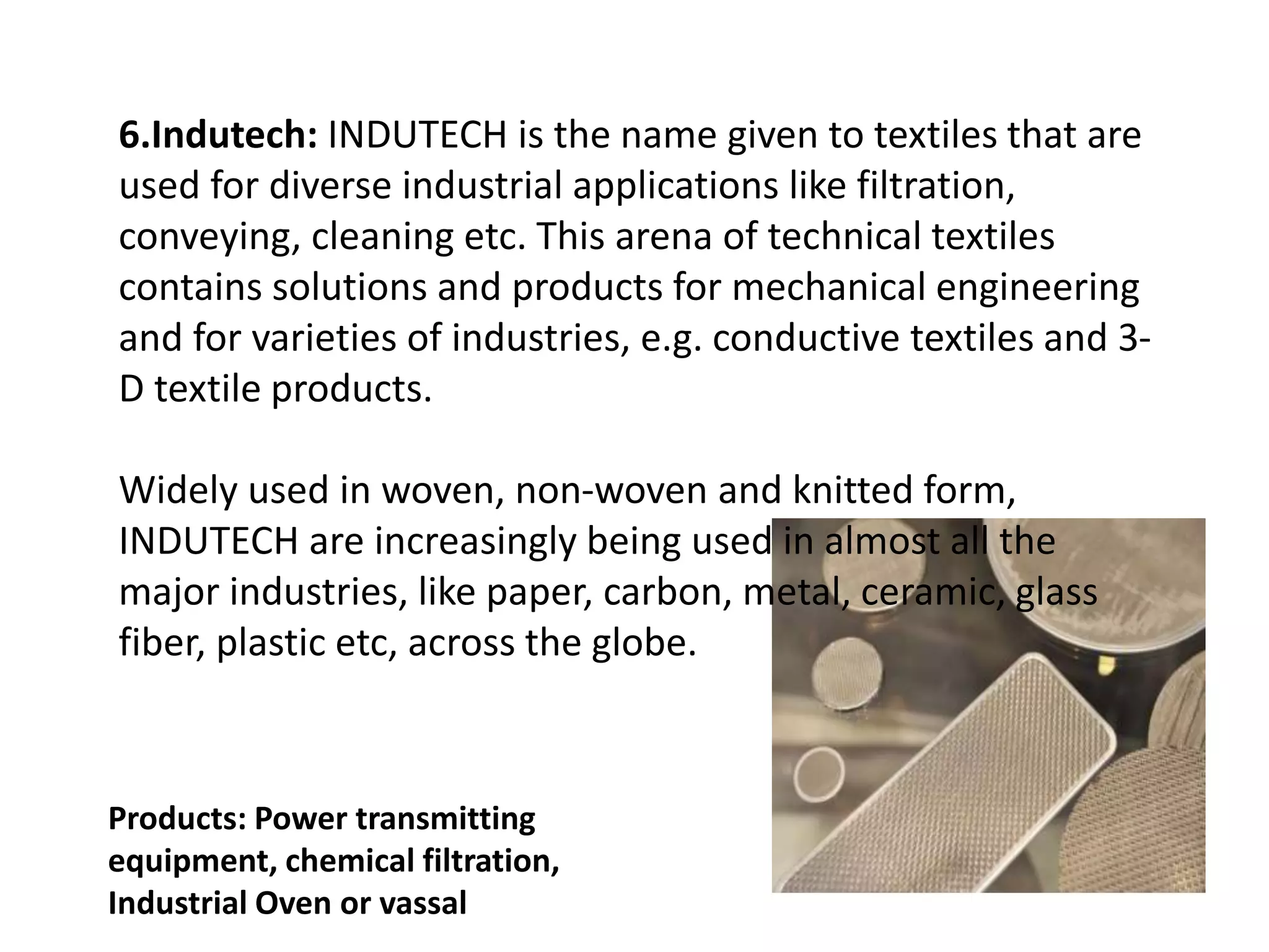 Technical textile.lecture 01 | PPTX