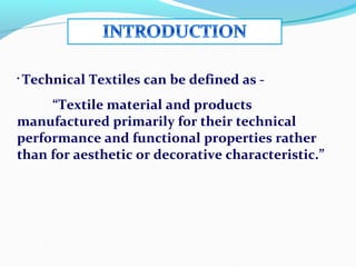 Technical textile in architecture and construction | PPT