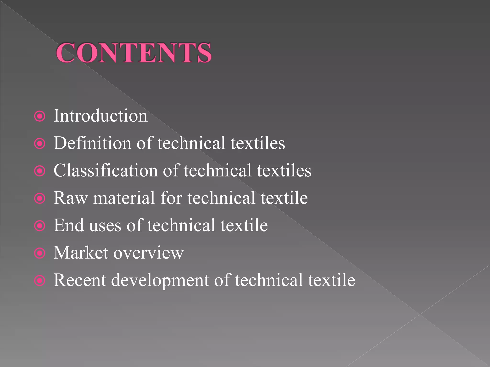 Technical textiles | PPTX