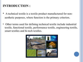 Technical textiles and their applications | PPT