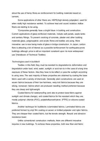 Technical textiles for buildtech | DOCX