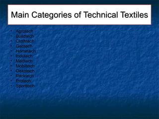 Technical Textiles Presentation | PPT