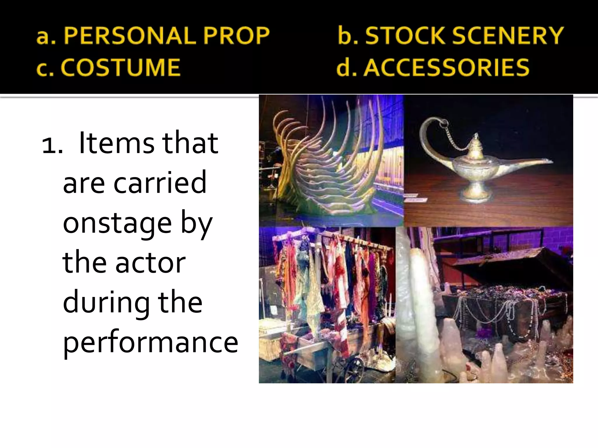 Technical theater vocabulary | PPTX