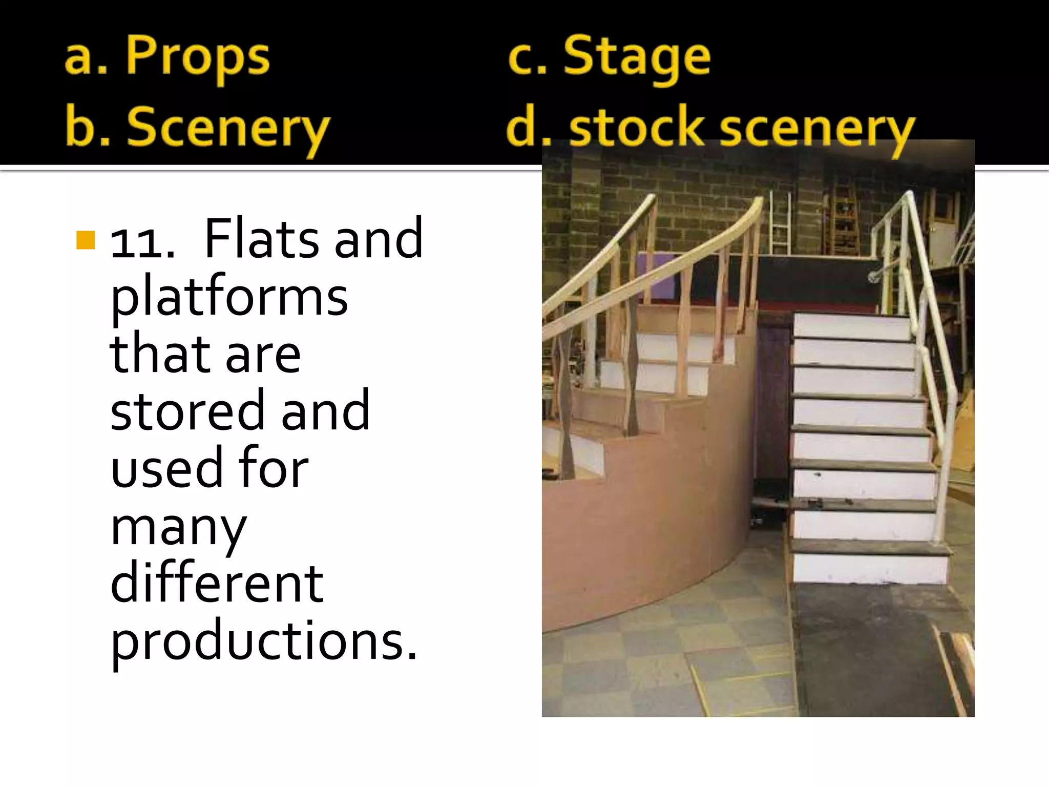 Technical theater vocabulary | PPTX