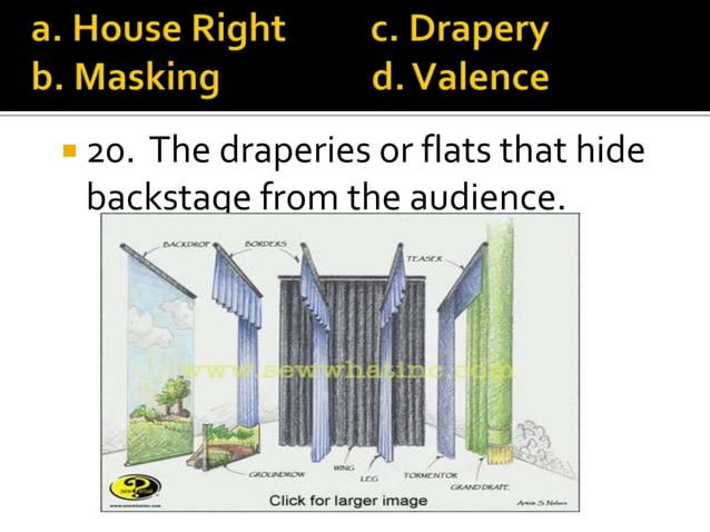 Technical theater vocabulary | PPTX