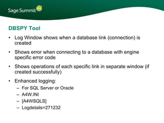 Sage 300 ERP: Technical Tour of Diagnostic Tools | PPTX