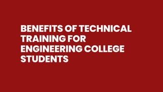Technical training for engineering college students – A path to success.pdf