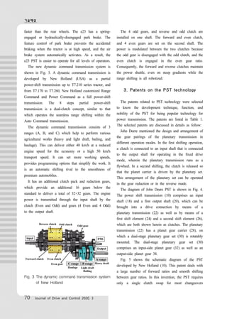 Technical Trend of the Power Shift Transmission (PST) of Agricultural ...