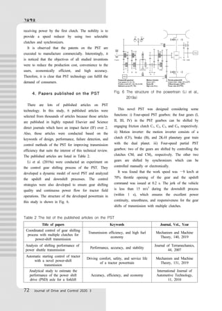Technical Trend of the Power Shift Transmission (PST) of Agricultural ...