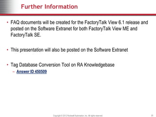 Technical Update-FactoryTalk View v6.1 Compatibility Guidelines.ppt