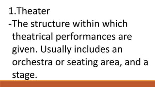 drama and theatre | PPTX