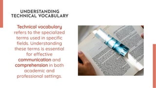 The Role of Technical Vocabulary in Professional English | PDF