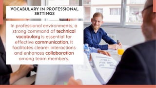 The Role of Technical Vocabulary in Professional English | PDF