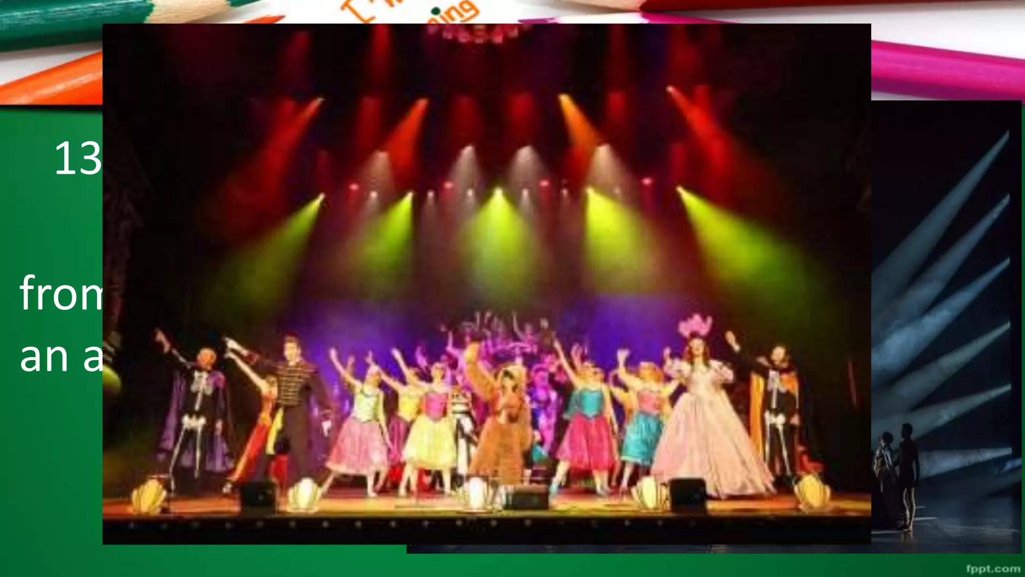 Technical vocabulary for drama and theater | PPTX