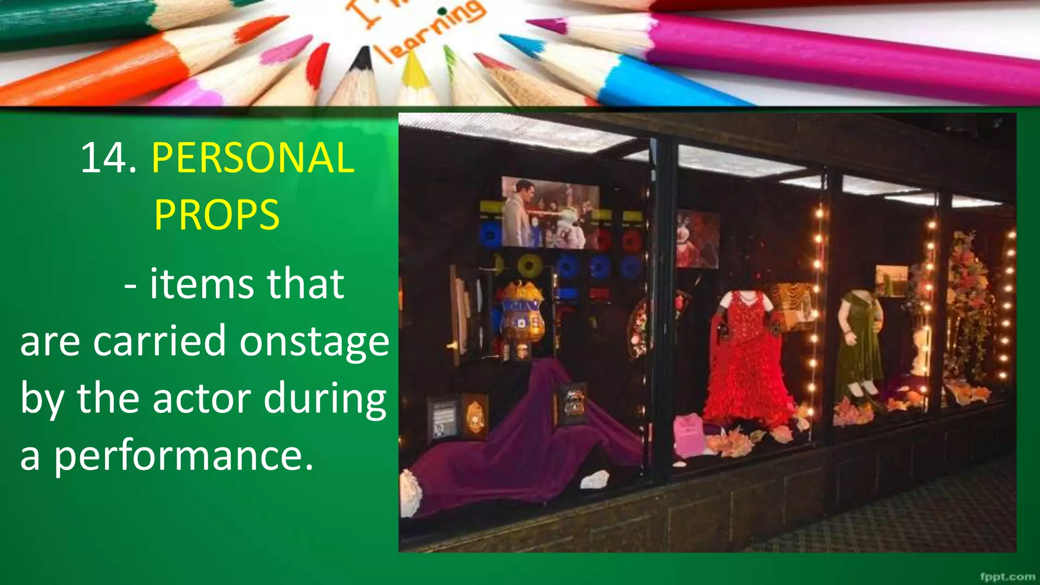 Technical vocabulary for drama and theater | PPTX