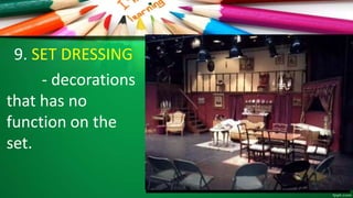 Technical vocabulary for drama and theater | PPTX
