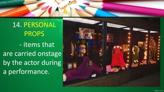 Technical vocabulary for drama and theater | PPTX