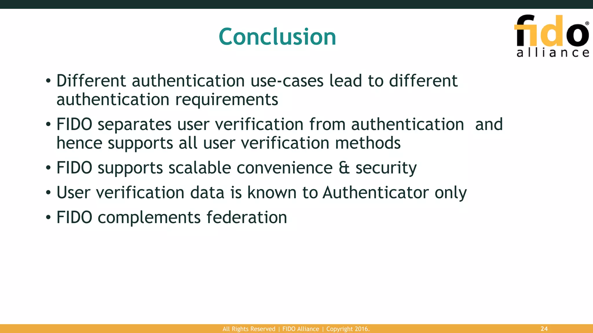 Getting to Know the FIDO Specifications - Technical Tutorial | PPTX