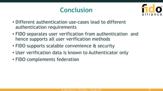 Getting to Know the FIDO Specifications - Technical Tutorial | PPTX