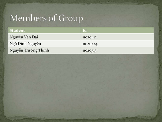 Technical workshop Assignment Represent | PPTX