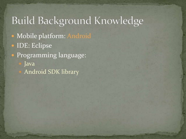 Technical workshop Assignment Represent | PPTX