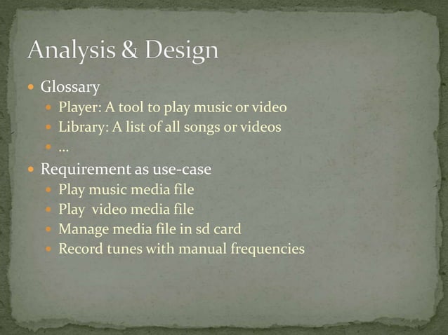 Technical workshop Assignment Represent | PPTX