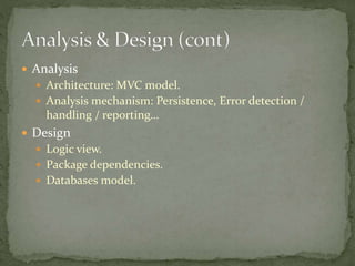 Technical workshop Assignment Represent | PPTX