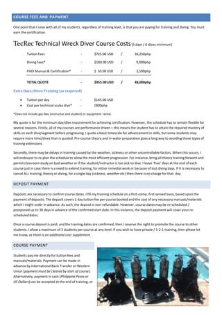 Technical Wreck Course Prospectus | PPTX