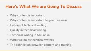 Importance of Technical Writing in Organizations | PDF