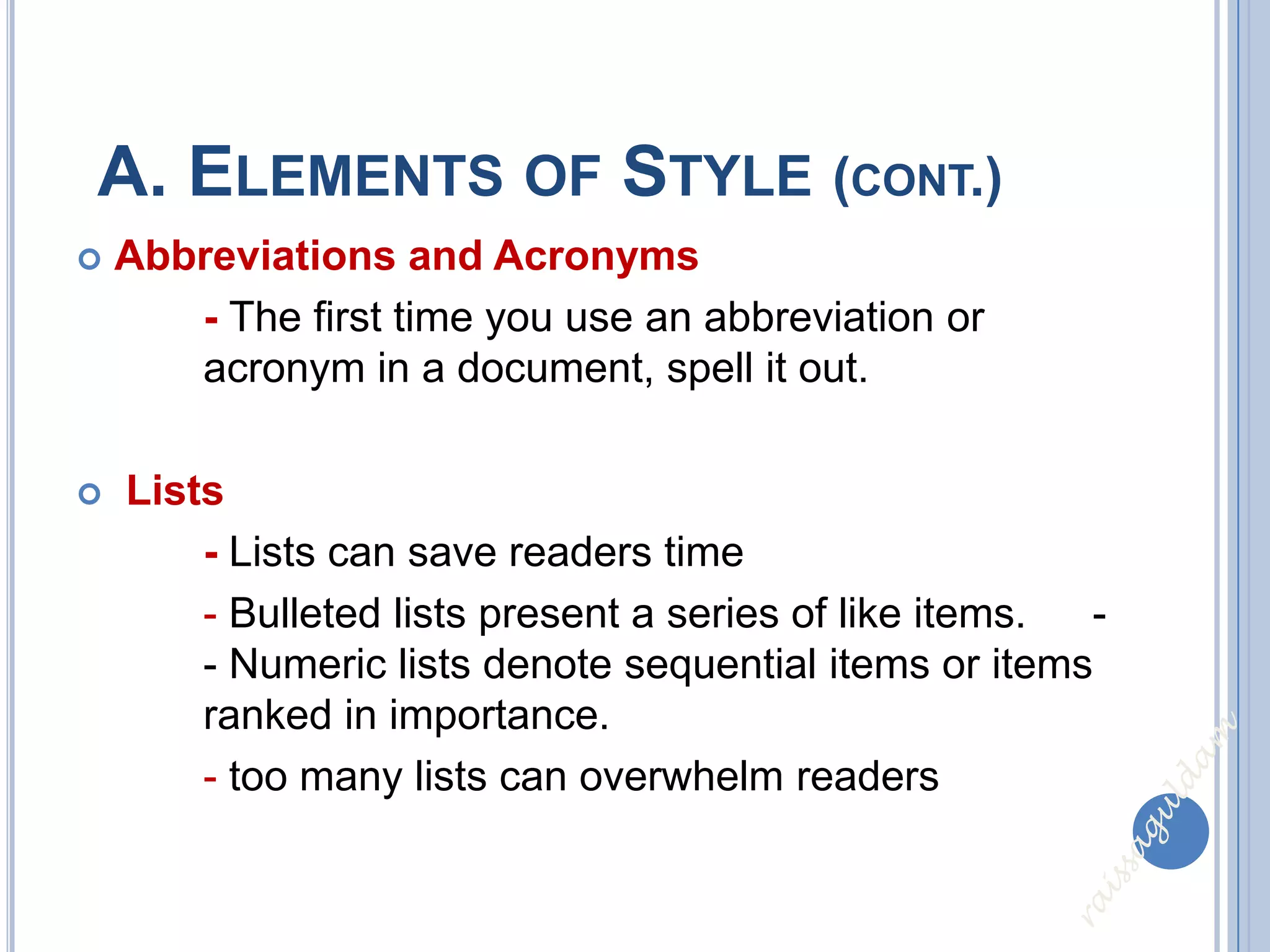 Technical writing | PPTX