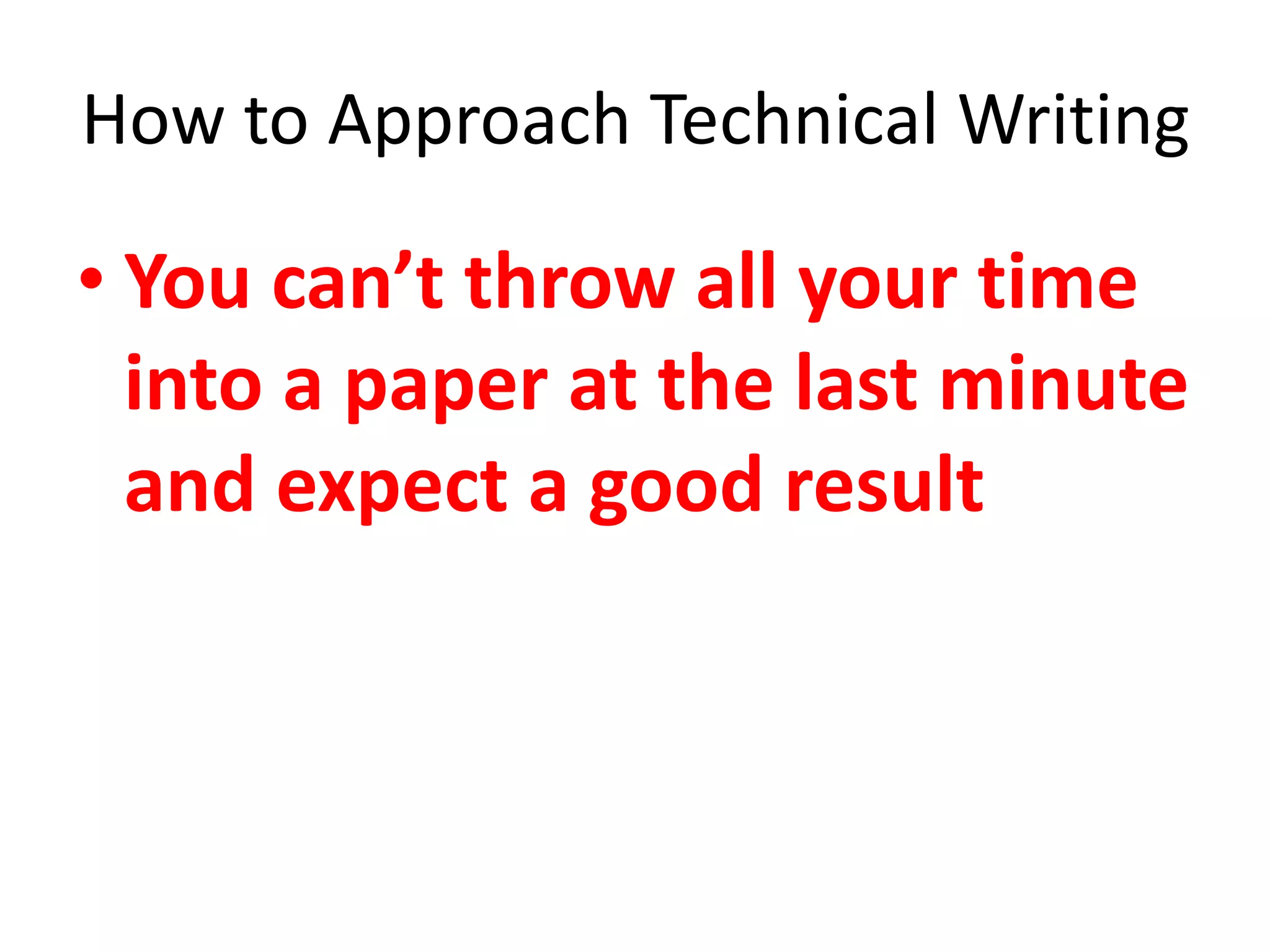 Technical writing | PPT