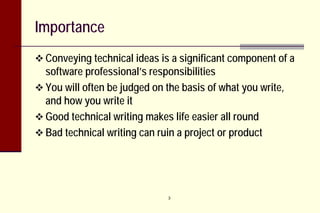 Writing Technical Documents | PDF