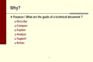 Writing Technical Documents | PDF