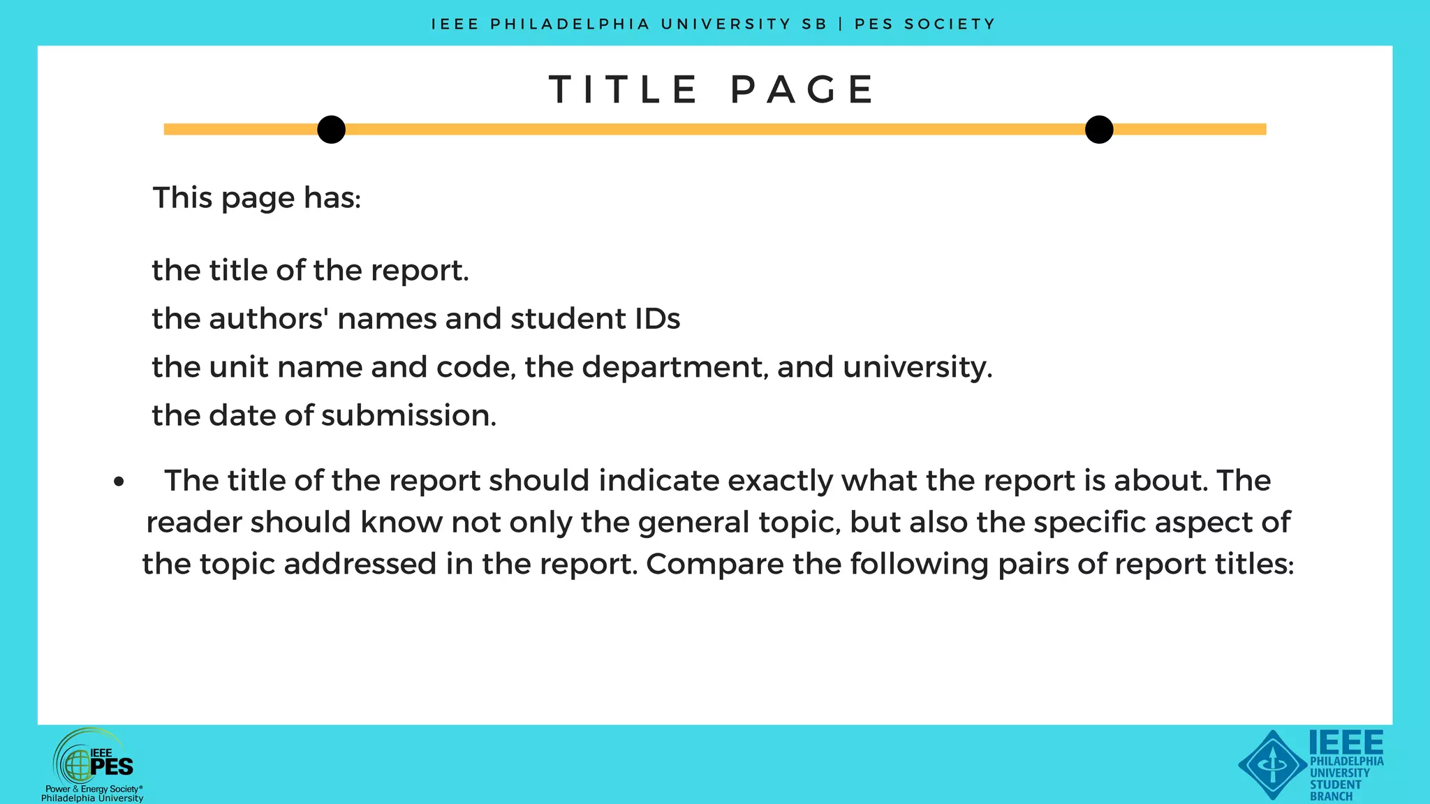 Writing an engineering technical report | PDF