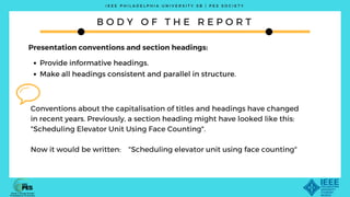 Writing an engineering technical report | PDF