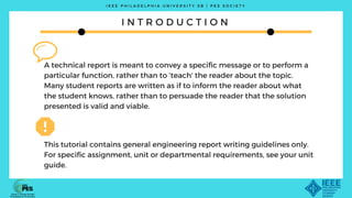 Writing an engineering technical report | PDF