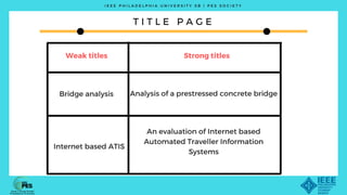Writing an engineering technical report | PDF