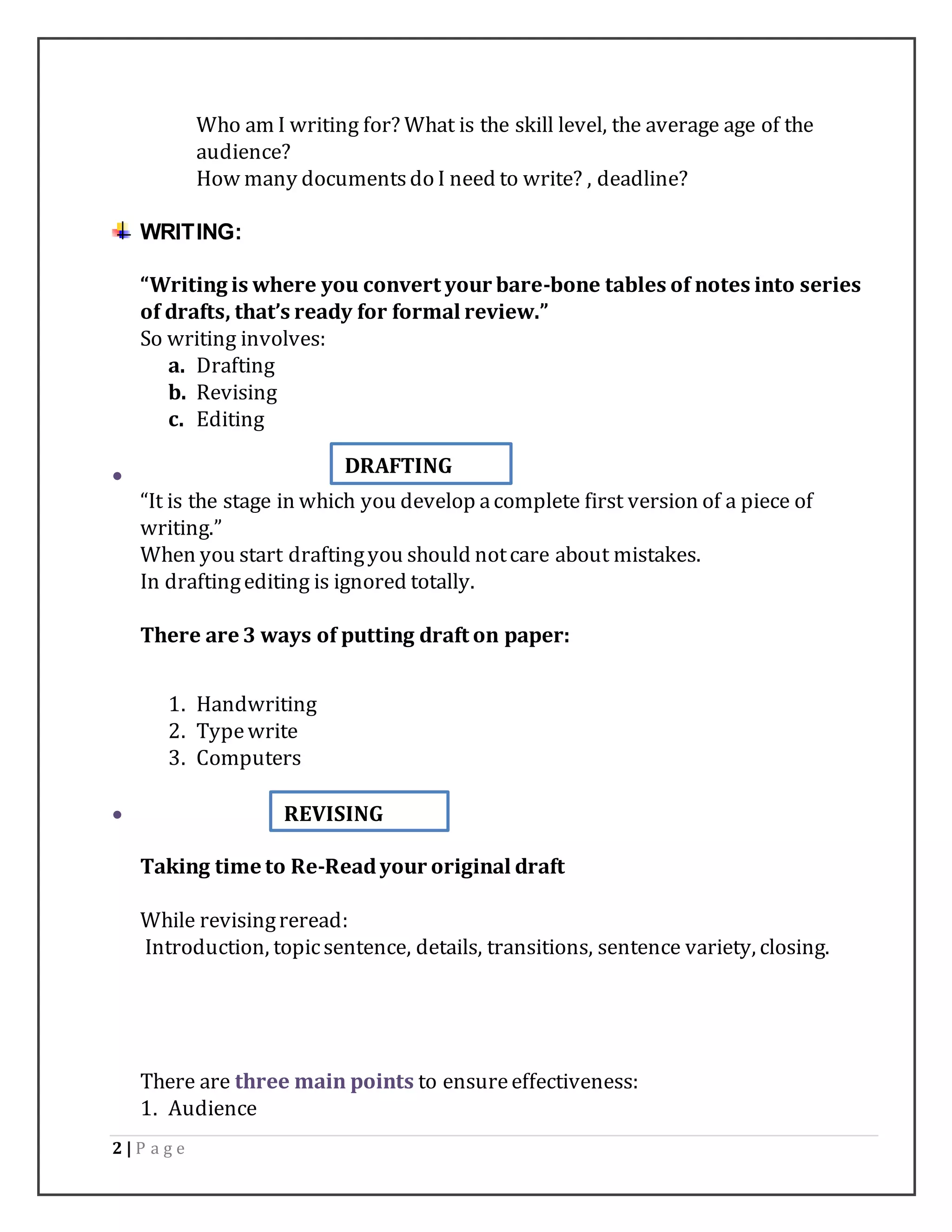 Technical writing | DOCX
